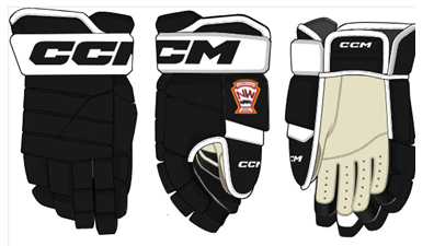 CCM CUSTOM NWCAA 4 ROLL PRO JR GLOVE BLACK - B&P Cycle and Sports