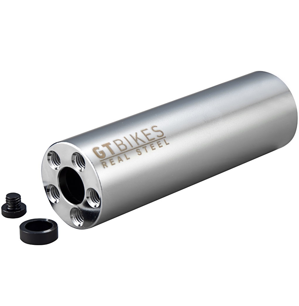 GT GT REAL STEEL PEG SILVER 100MM - B&P Cycle and Sports