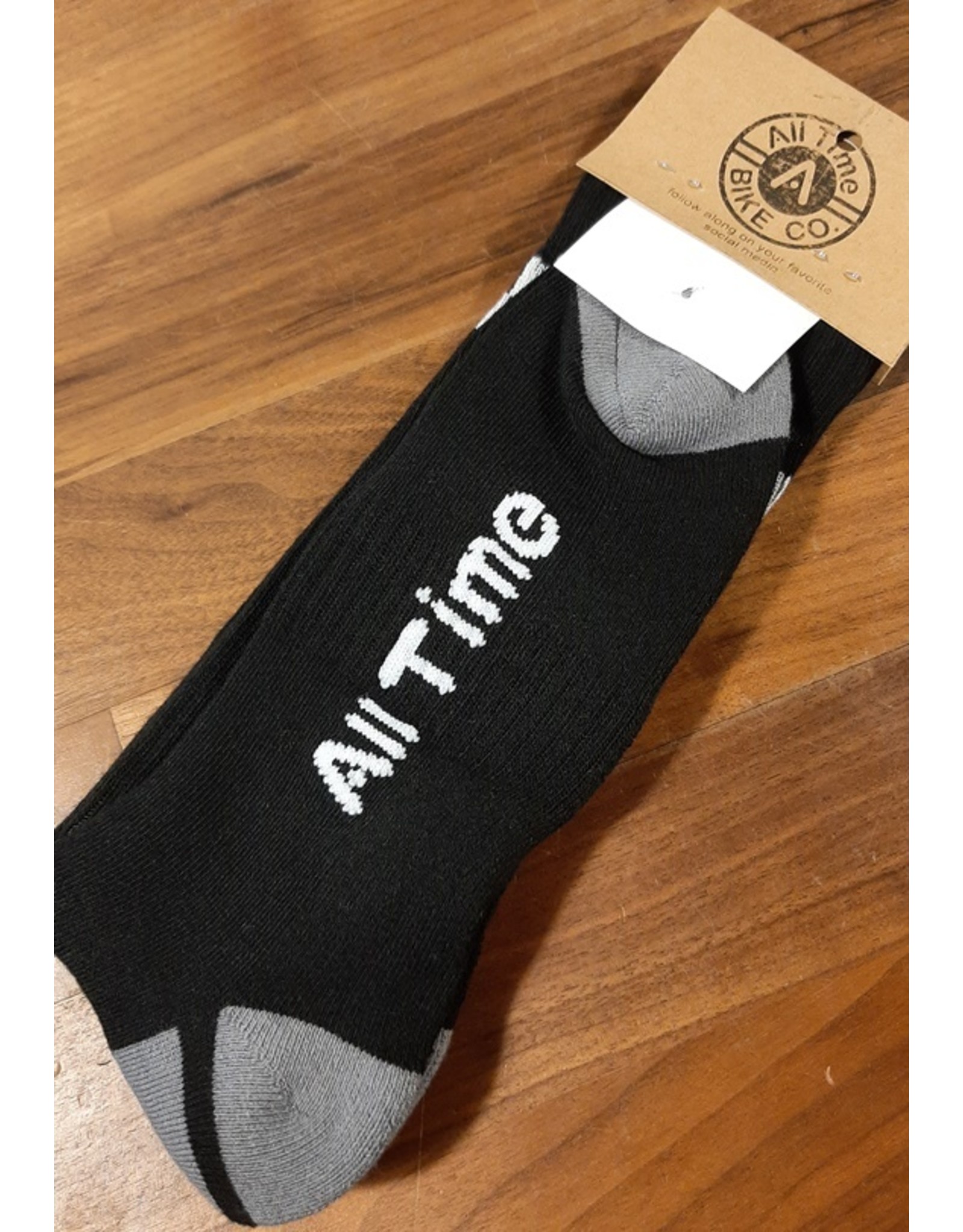 All Time Tall Time Bamboo Socks OSFM - Bike Bros.