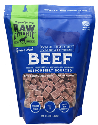 Raw Dynamic Raw Dynamic Frozen Raw Beef Recipe Dog Food 6LB - Pet ...