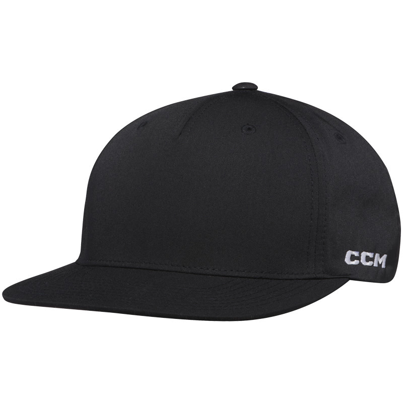 CCM Team Flatbrim Snapback Cap - Black | Jerry's Hockey - Jerry's Hockey