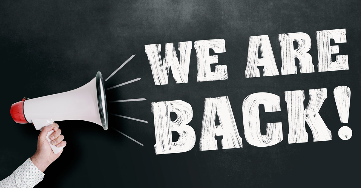 The Adventure Begins | Blog | We're Back! - The Adventure Begins