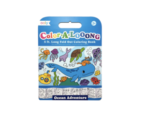 Color-A-Loong 5' Fold Out Coloring Book - Ocean Adventure - Jack & Gray ...