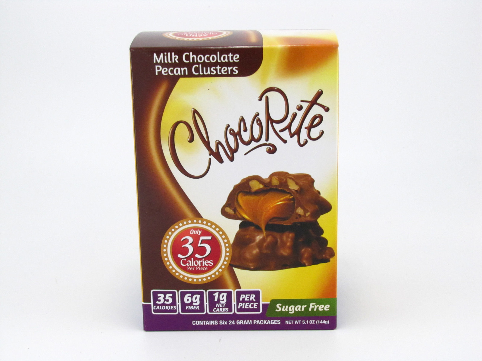 ChocoRite ChocoRite 6 pck Milk Choc Pecan Cluster - Sugar Free & More