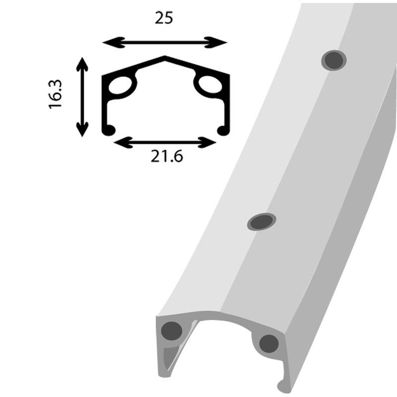 Damco Hybrid 700 ALU ALTUS Cass 7 rear wheel - Vélo urbain Inc