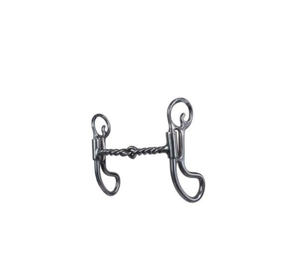 Equisential Eq Pony Bit Twisted Wire - Gold Buckle Tack