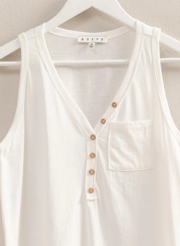 HYFVE Pocket Henley Tank - Fringe Boutique