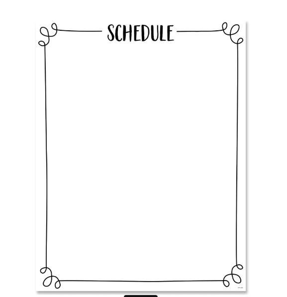 Schedule Chart Tools 4 Teaching