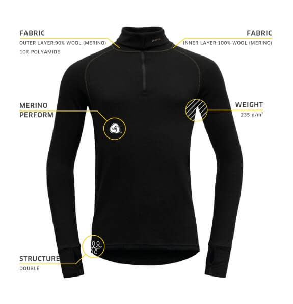 Devold, Expedition Merino 235 Zip Neck 2024 - GearHub Sports