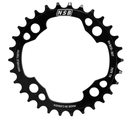 NSB, Variable Tooth Chainring, SRAM X01, 94 BCD, 30 Tooth, Black ...