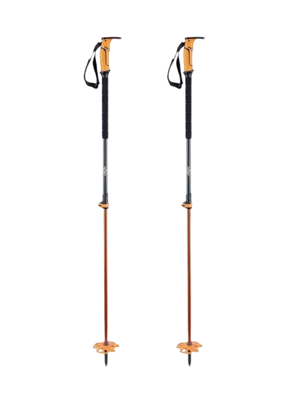 BCA, Scepter Adjustable Aluminum Poles Black/Orange - GearHub Sports