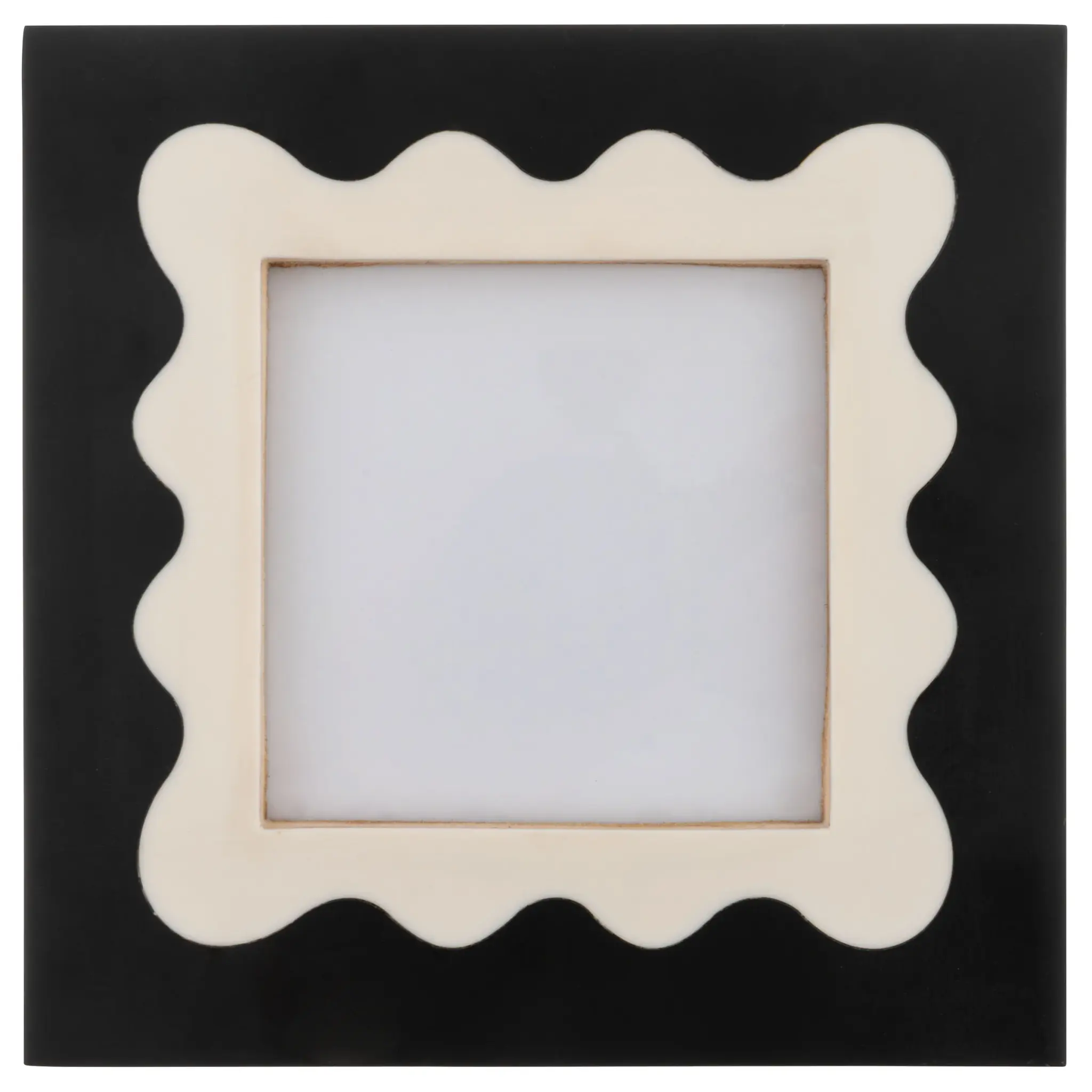 Resin Picture Frame B&W Squiggle Square - Katherine Beck