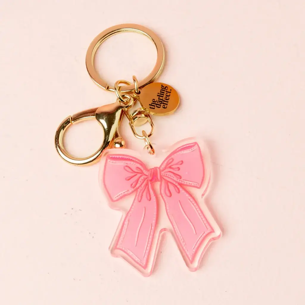 Pink Bow Keychain - Katherine Beck