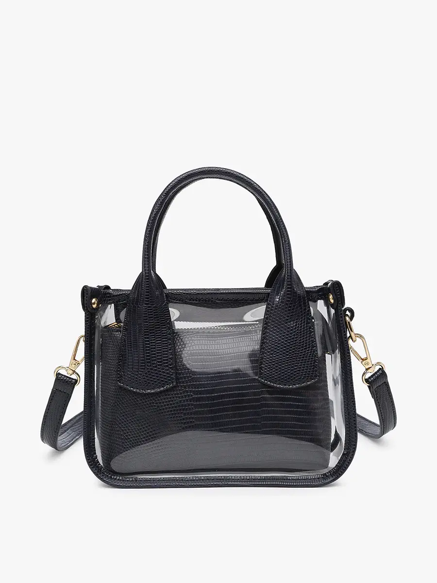Stacey Clear Satchel - Navy - Katherine Beck
