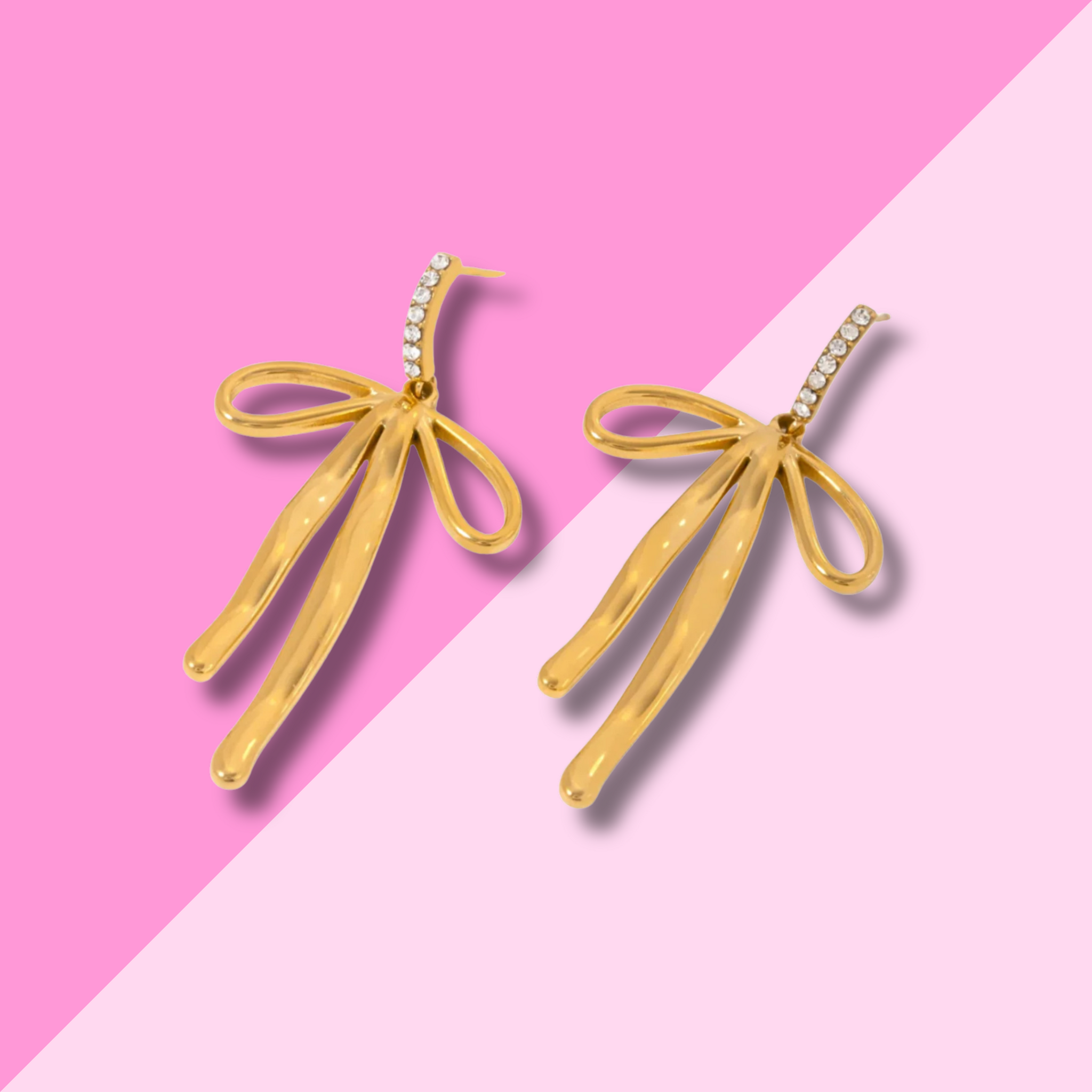 Pave Bow Studs - Katherine Beck
