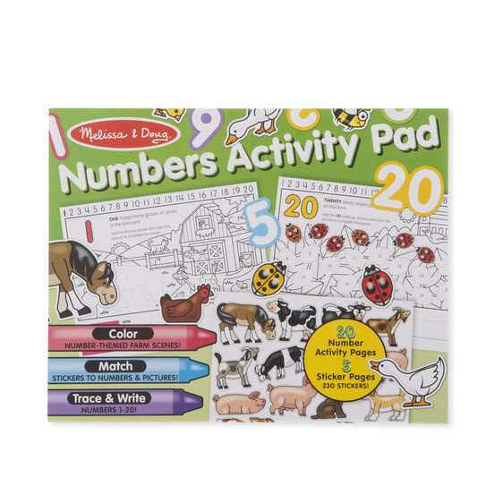 Numbers Activity Pad - BrainyZoo Toys