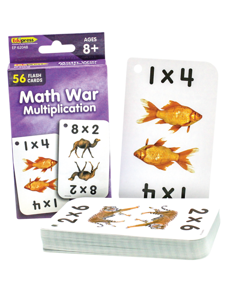 Math War Multiplication Flash Cards - BrainyZoo Toys