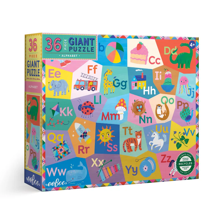 36 pc Alphabet Puzzle - BrainyZoo Toys