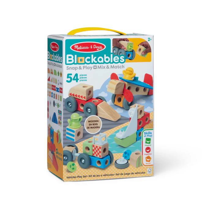Blockables Vehicle Play Set - BrainyZoo Toys