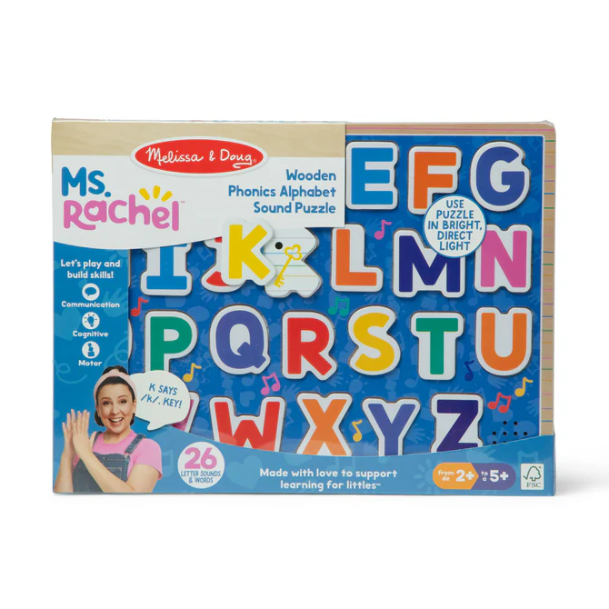 Ms Rachel Alphabet Phonics Puzzle - BrainyZoo Toys