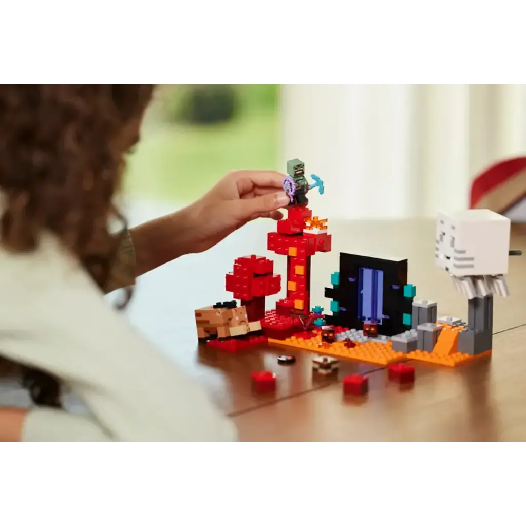 The Nether Portal Ambush Minecraft Lego - BrainyZoo Toys