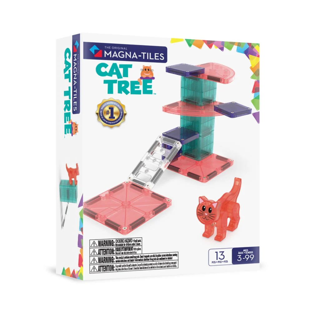 Magna-Tiles Cat Tree 13-Piece Set - BrainyZoo Toys