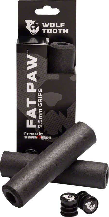 Wolf Tooth Components Fat Paw Grips Black - The Bike Lane