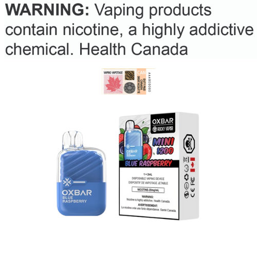 Rocky Vapor Oxbar Mini 1200 [ET] - Nimbus 9 (The Vape Shop) Abbotsford ...