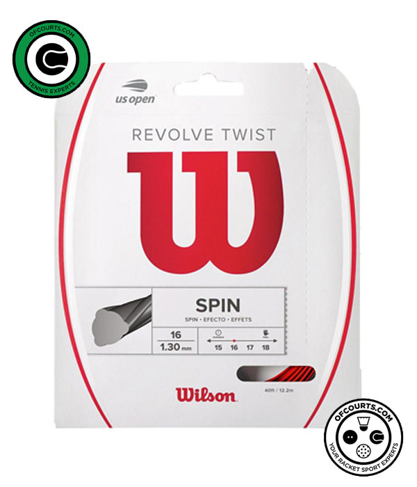 Wilson Revolve Twist 16 (Red) Tennis String - Of Courts