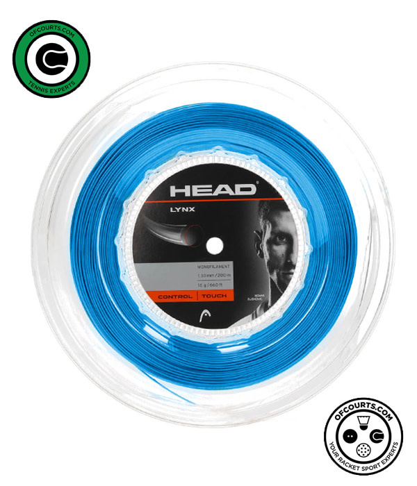 Head Lynx 16g Tennis String Reel - Blue - Of Courts