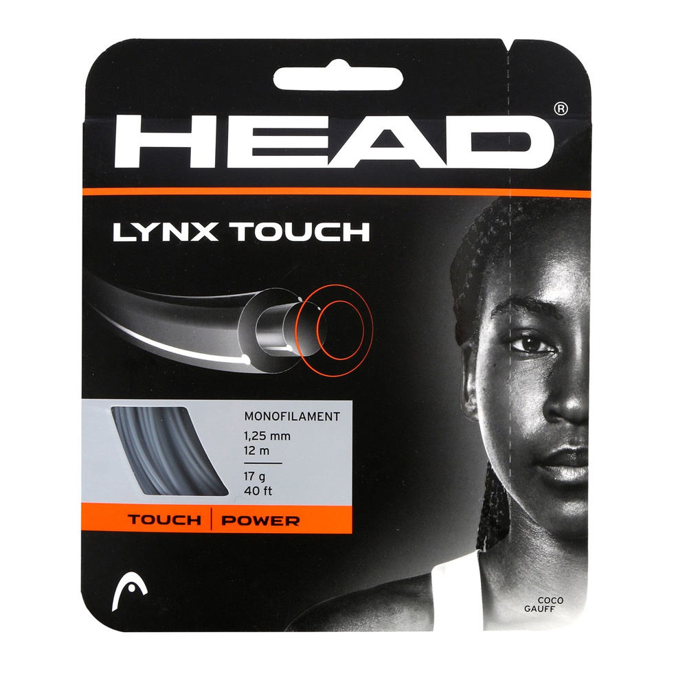 Head Lynx Touch 17 Tennis String - Black - Of Courts