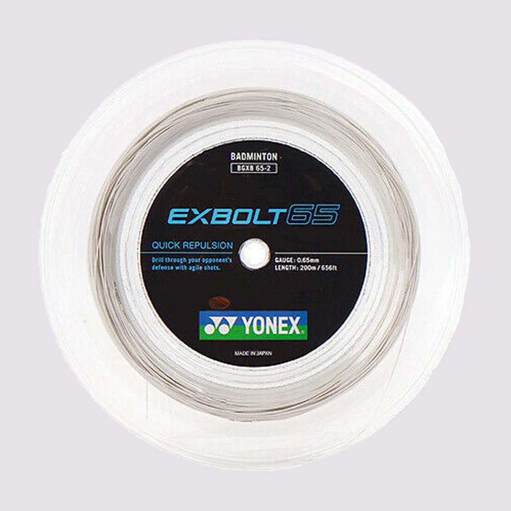 Yonex Exbolt 65 Badminton String Reel - White - Of Courts
