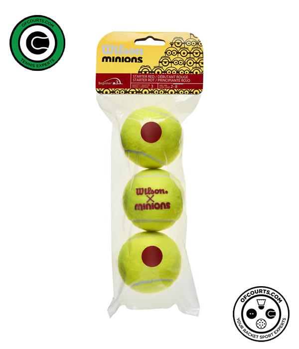 Wilson Minions Tennis Balls Stage 3 - 3 Ball - Of Courts