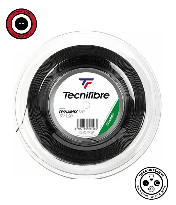 Tecnifibre Dynamix VP 17L Squash String Reel (Black) - Of Courts