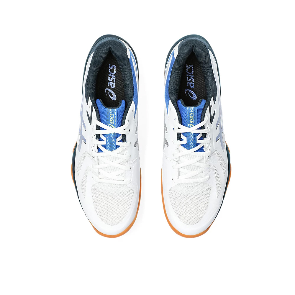 Asics Blade FF Men's Indoor Shoe - White/Illusion Blue - Of Courts