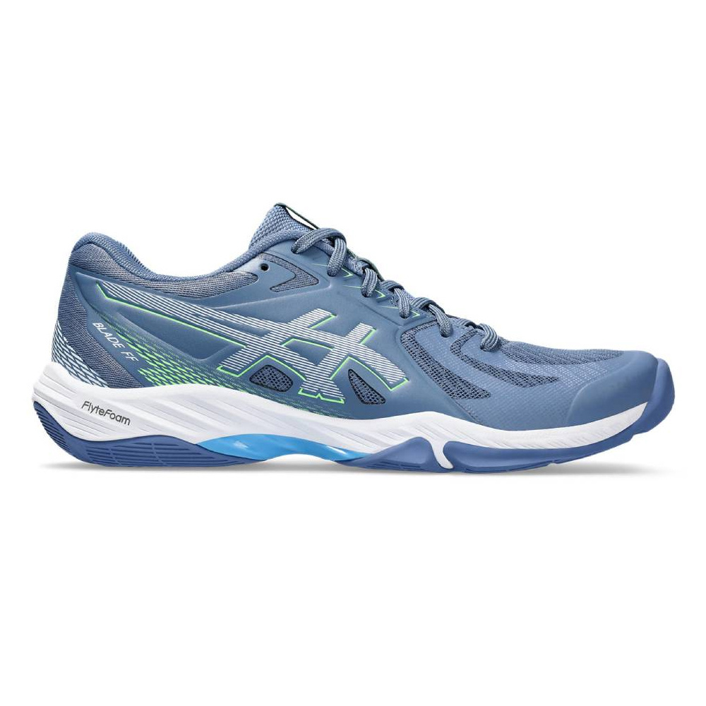 Asics Blade FF Men's Indoor Shoe - White/Blue - Of Courts