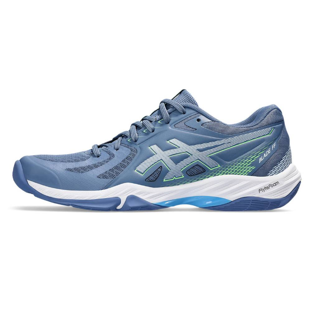 Asics Blade FF Men's Indoor Shoe - White/Blue - Of Courts