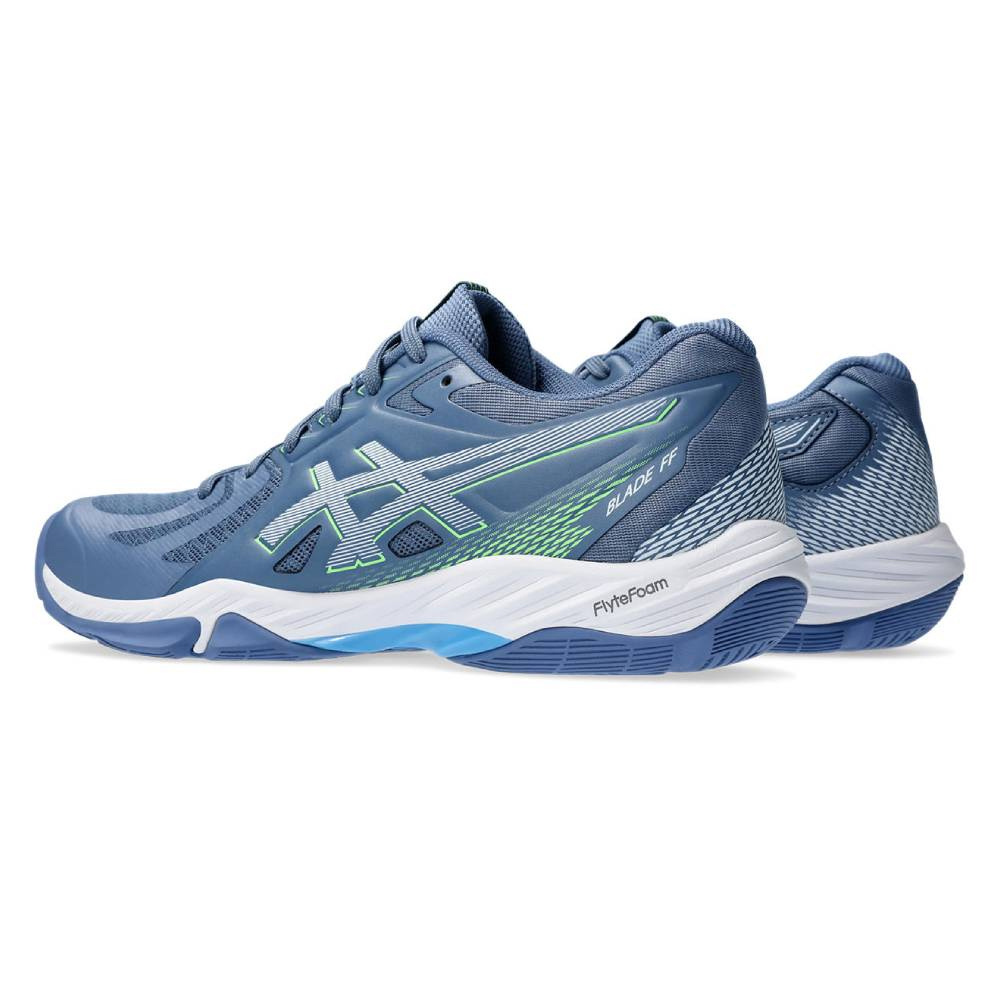 Asics Blade FF Men's Indoor Shoe - White/Blue - Of Courts
