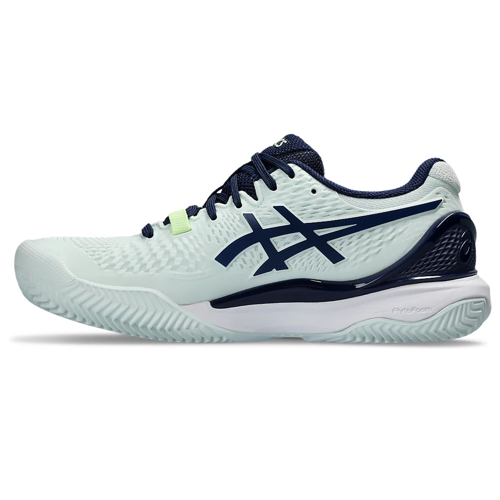Asics Gel-Resolution 9 Clay Women's Shoe - Pale Mint/Blue Expanse - Of ...