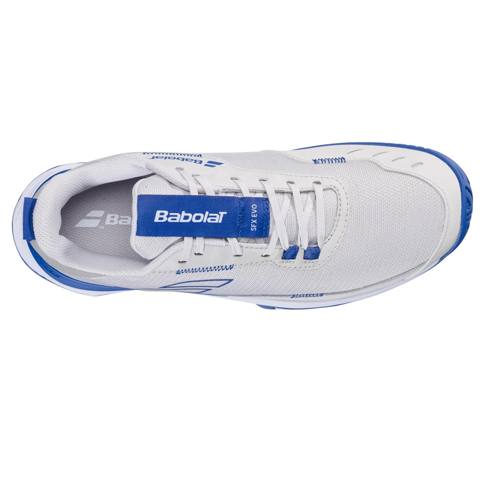 Babolat SFX Evo AC Men's Tennis Shoe - Beige/Blue - Of Courts
