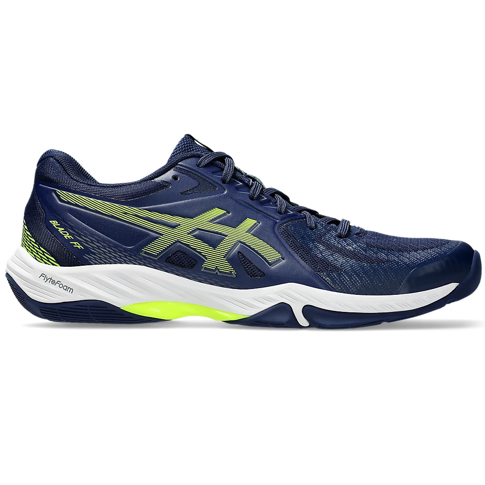 Asics Blade FF Men's Indoor Shoes - Blue Expanse/Safety Yellow - Of Courts