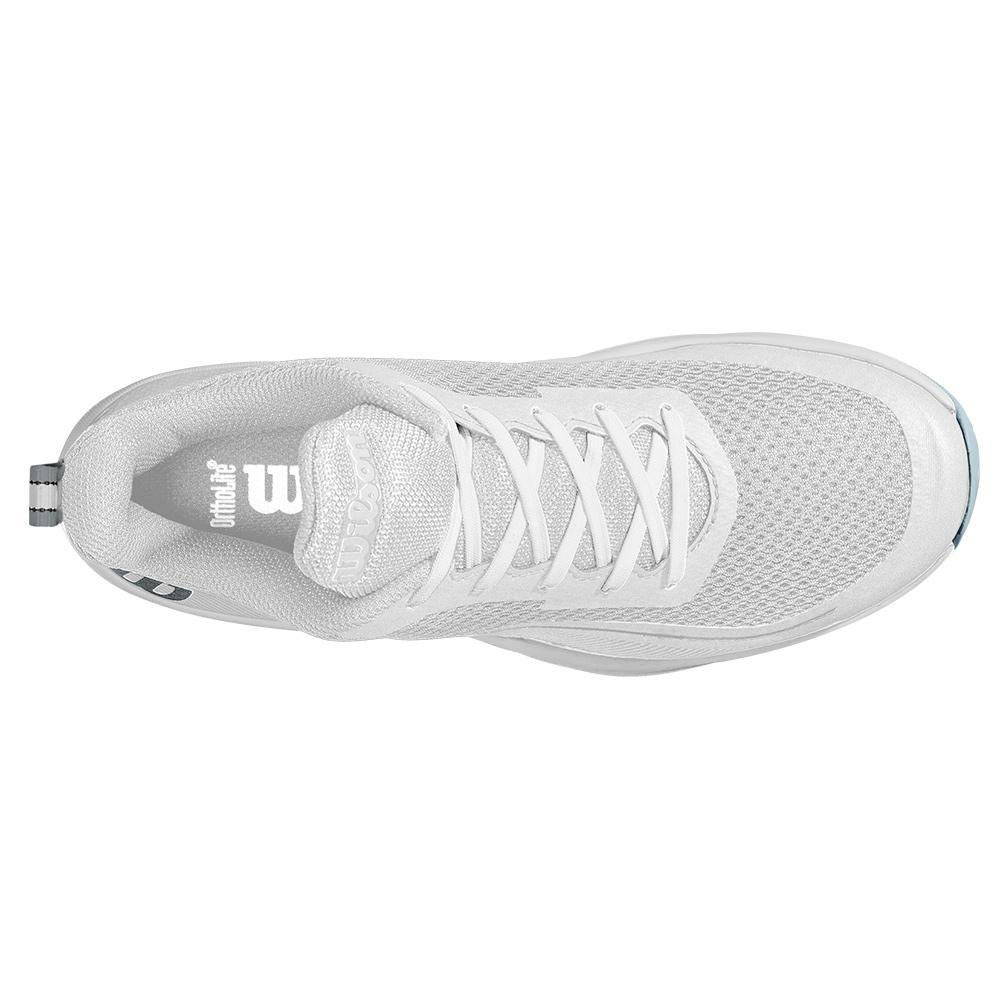 Wilson Rush Pro Lite Women,s Tennis Shoe - White/Pearl Blue/Monument ...