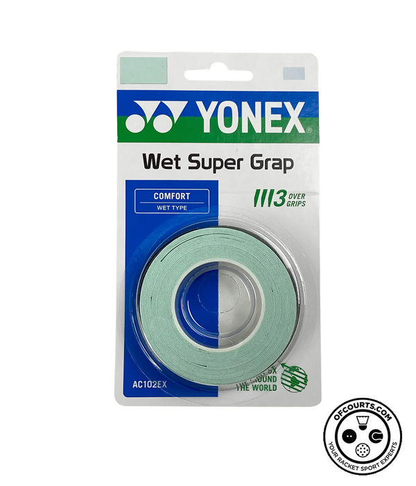 Yonex Wet Super Grap 3 Pack - Green - Of Courts