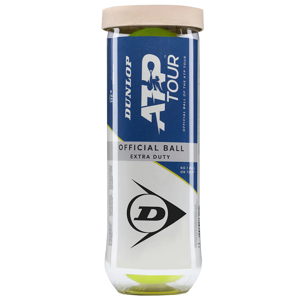 Dunlop ATP Tour Extra Duty Tennis Ball, 24- Can case - Of Courts