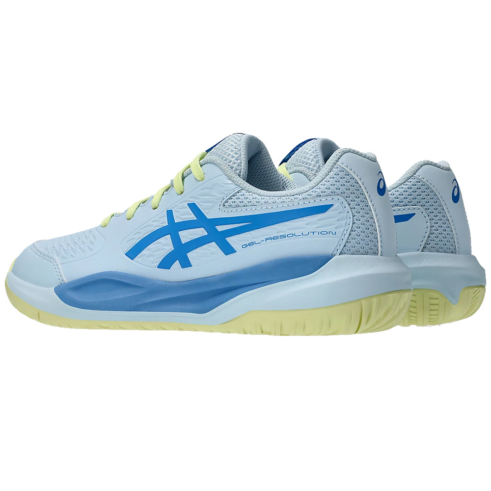 Asics Gel Resolution X GS Junior Tennis Shoe - Light Blue/Blue Coast ...