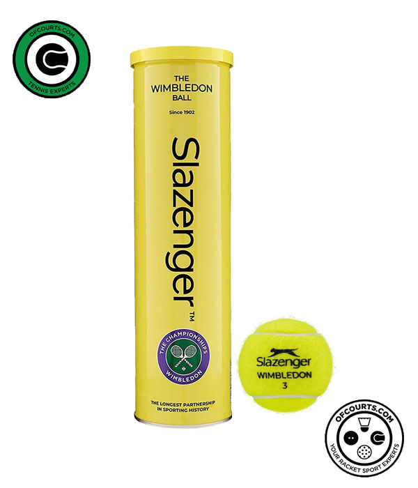 Slazenger The Wimbledon Ball All Court - 4 Ball Can - Of Courts