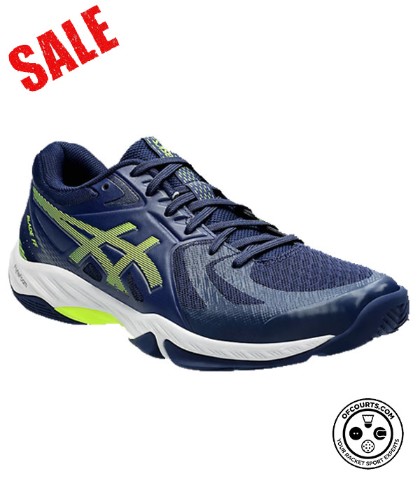 Asics Blade FF Men's Indoor Shoes - Blue Expanse/Safety Yellow - Of Courts