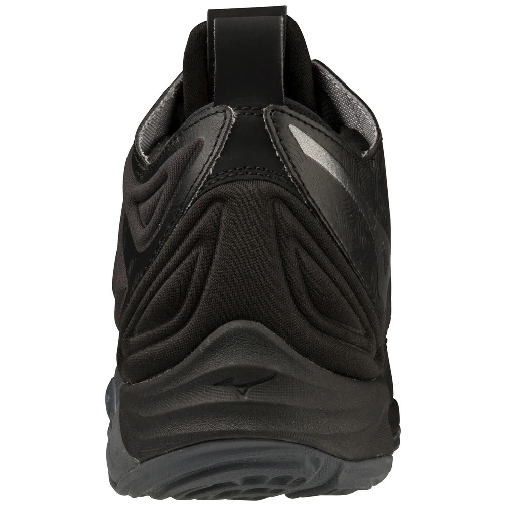 Mizuno Wave Momentum 3 Mid Unisex - Black/Grey - Of Courts