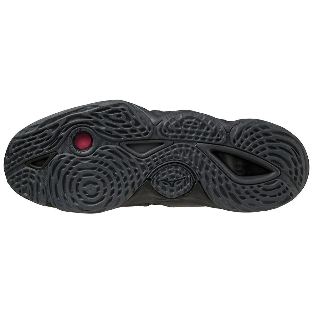 Mizuno Wave Momentum 3 Mid Unisex - Black/Grey - Of Courts