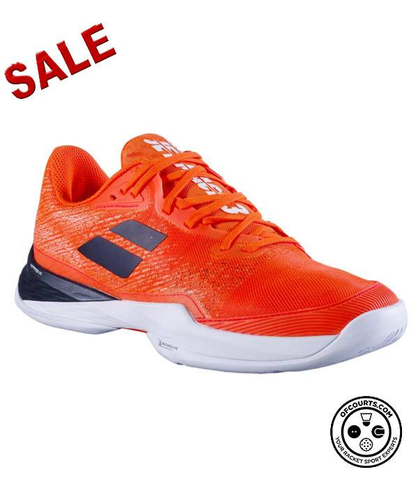 Babolat Jet Mach 3 AC Men's Tennis Shoe - Red/White - Of Courts